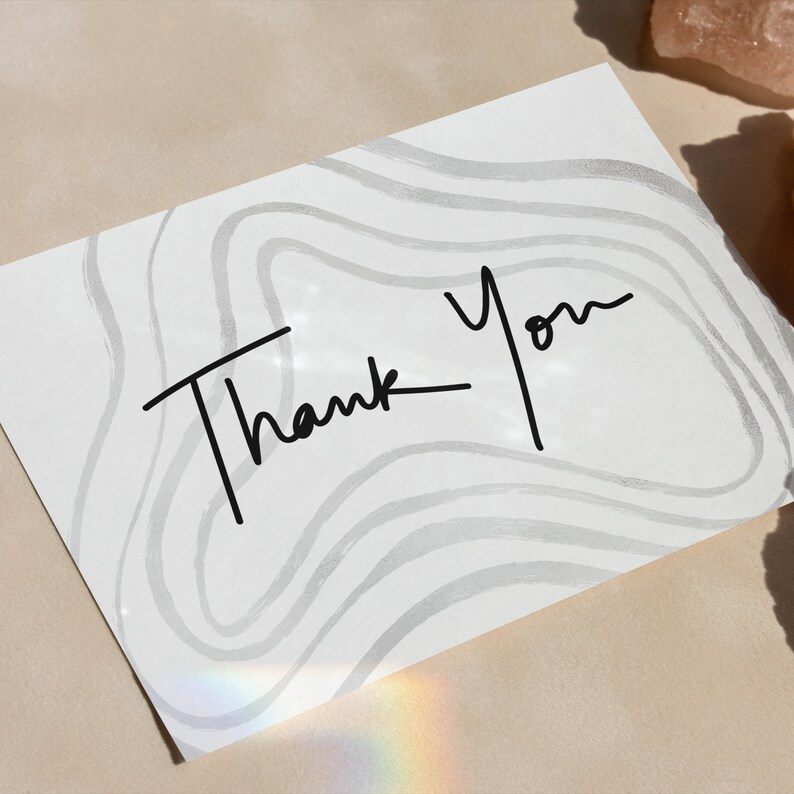Printable Thank You Cards 5x7 Cards Instant - Etsy