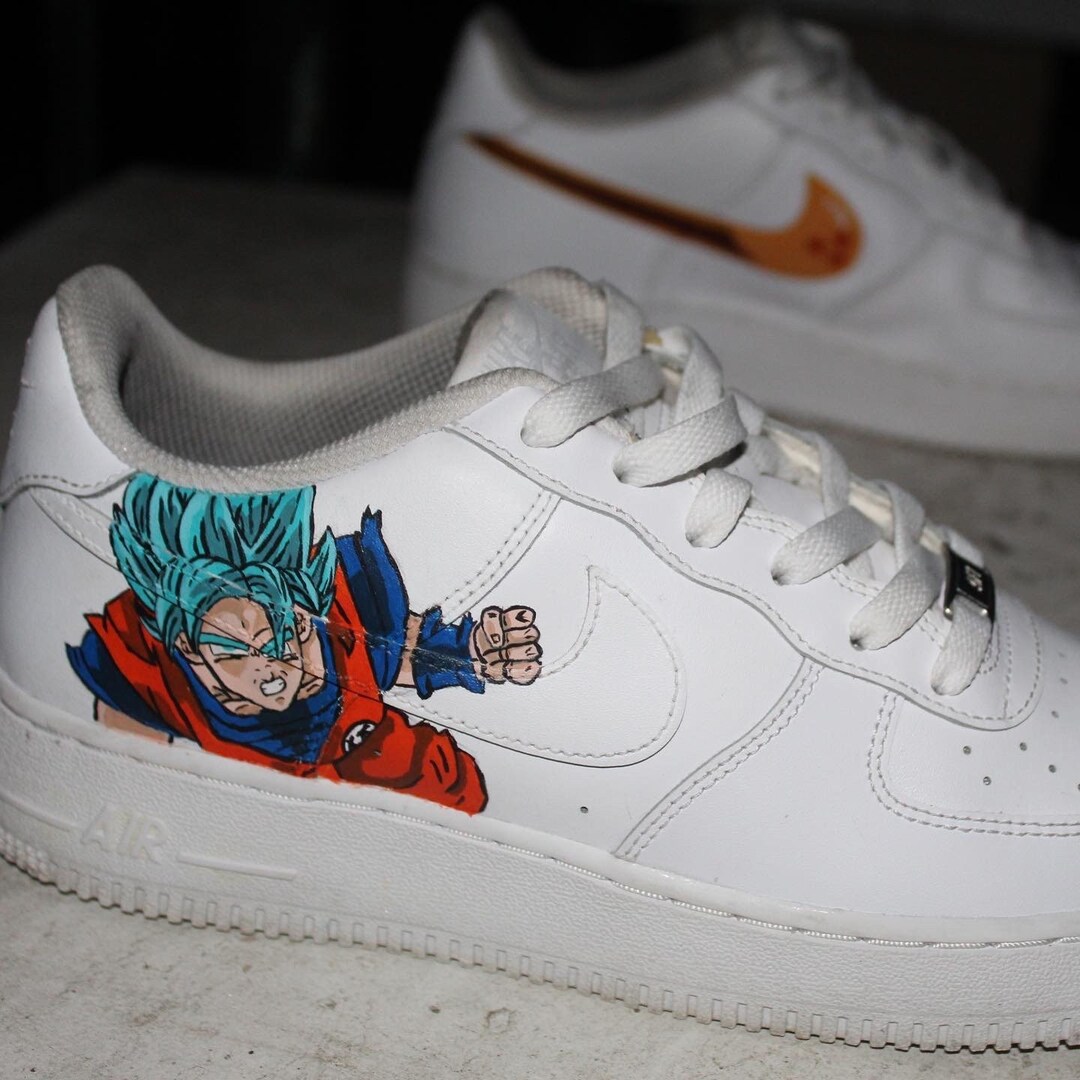 Supersaiyan Blue Custom Af1s - Etsy