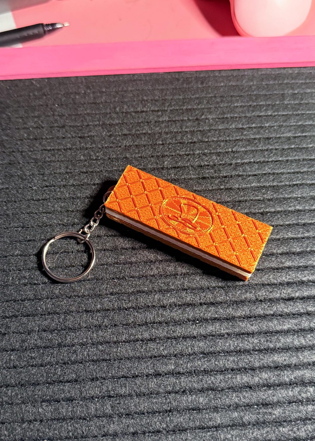 Shiny Wafer Cookie Keychain - Etsy
