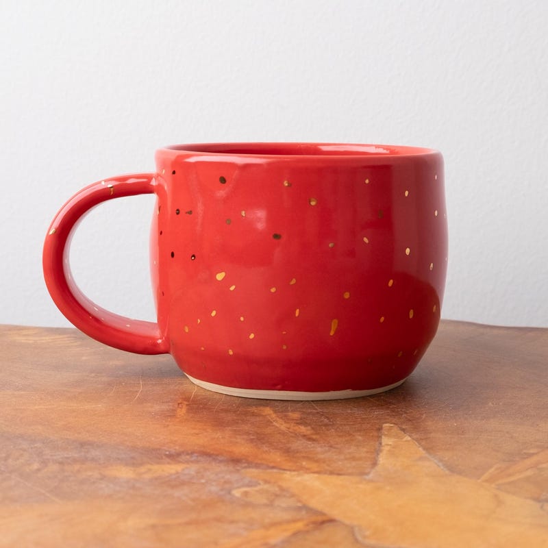 Red Mug - Etsy