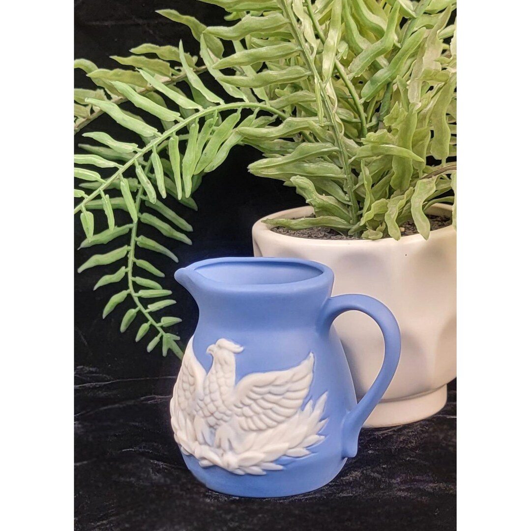 Vintage Powder Blue Wedgwood Jasperware Creamer Pitcher - Etsy