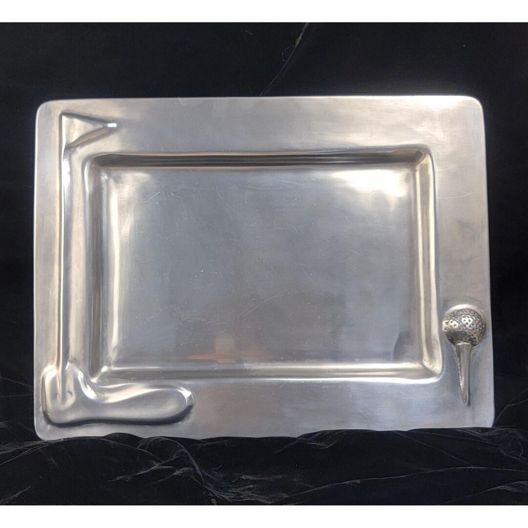 Vintage Holland Boone Polished Pewter Tray - Etsy