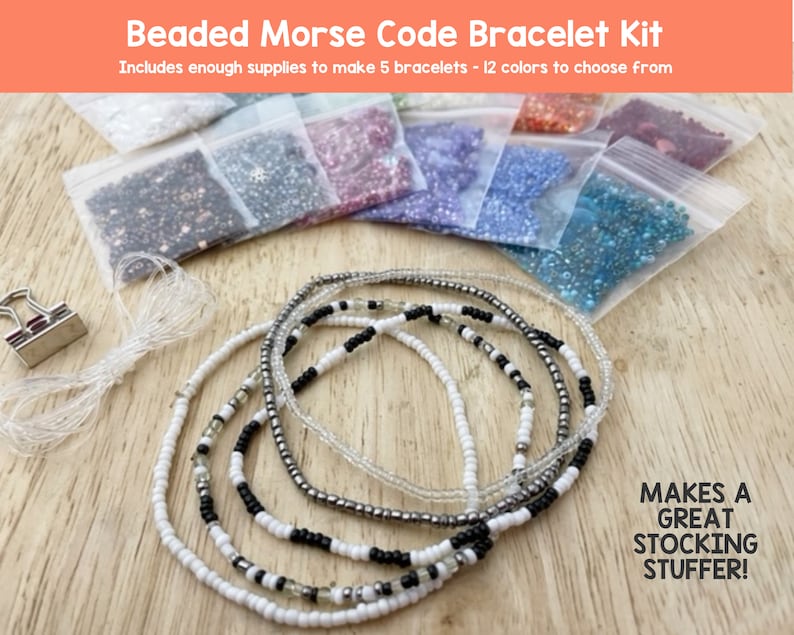 Beaded Bracelet Making Kit Craft Kit for Adults Stretch - Etsy
