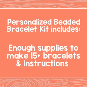 Personalized Bracelet Making Kit, Craft Kit for Adults, Stretch ...