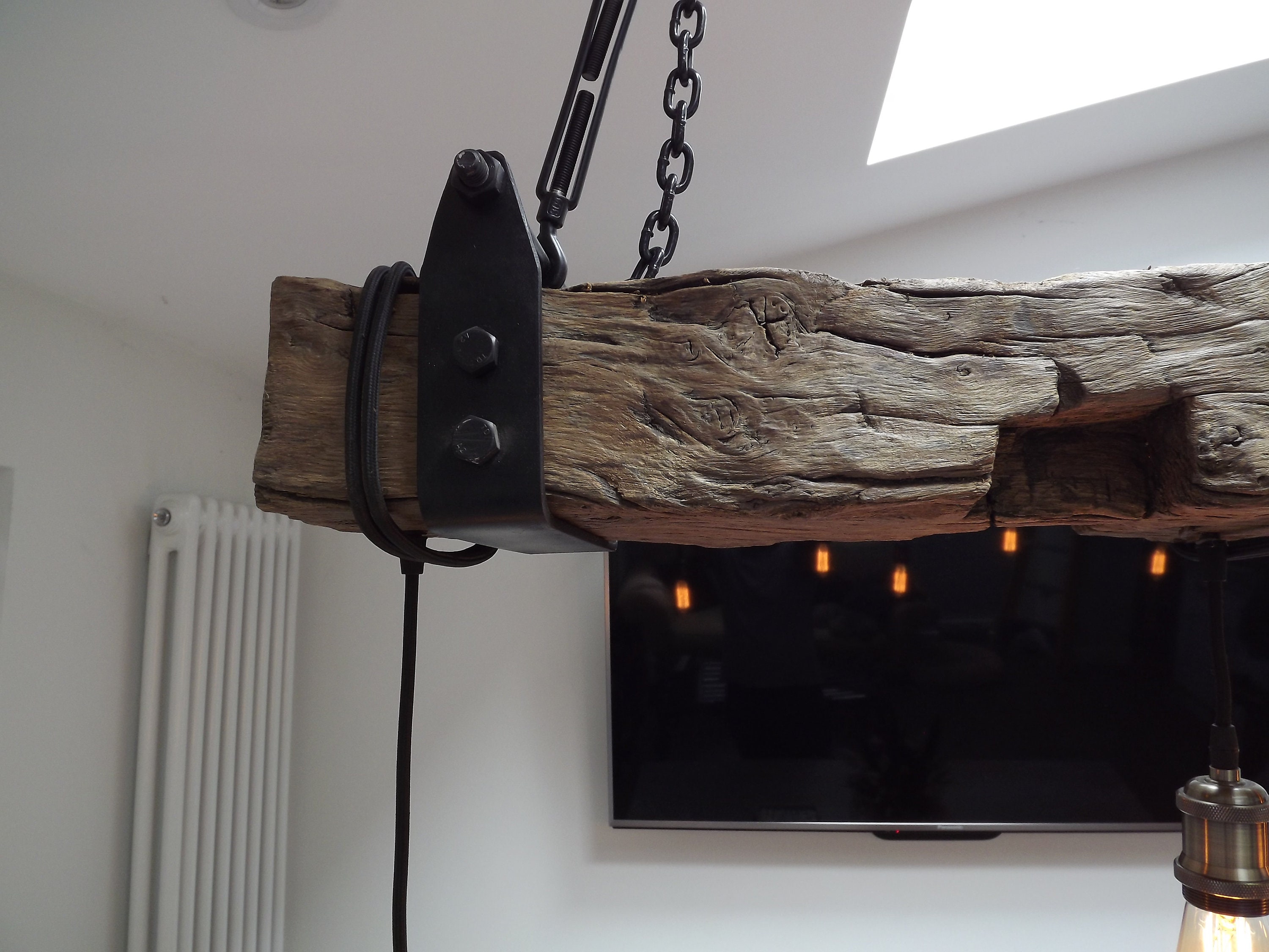 Bespoke 500year Old Oak Beam Light - Etsy
