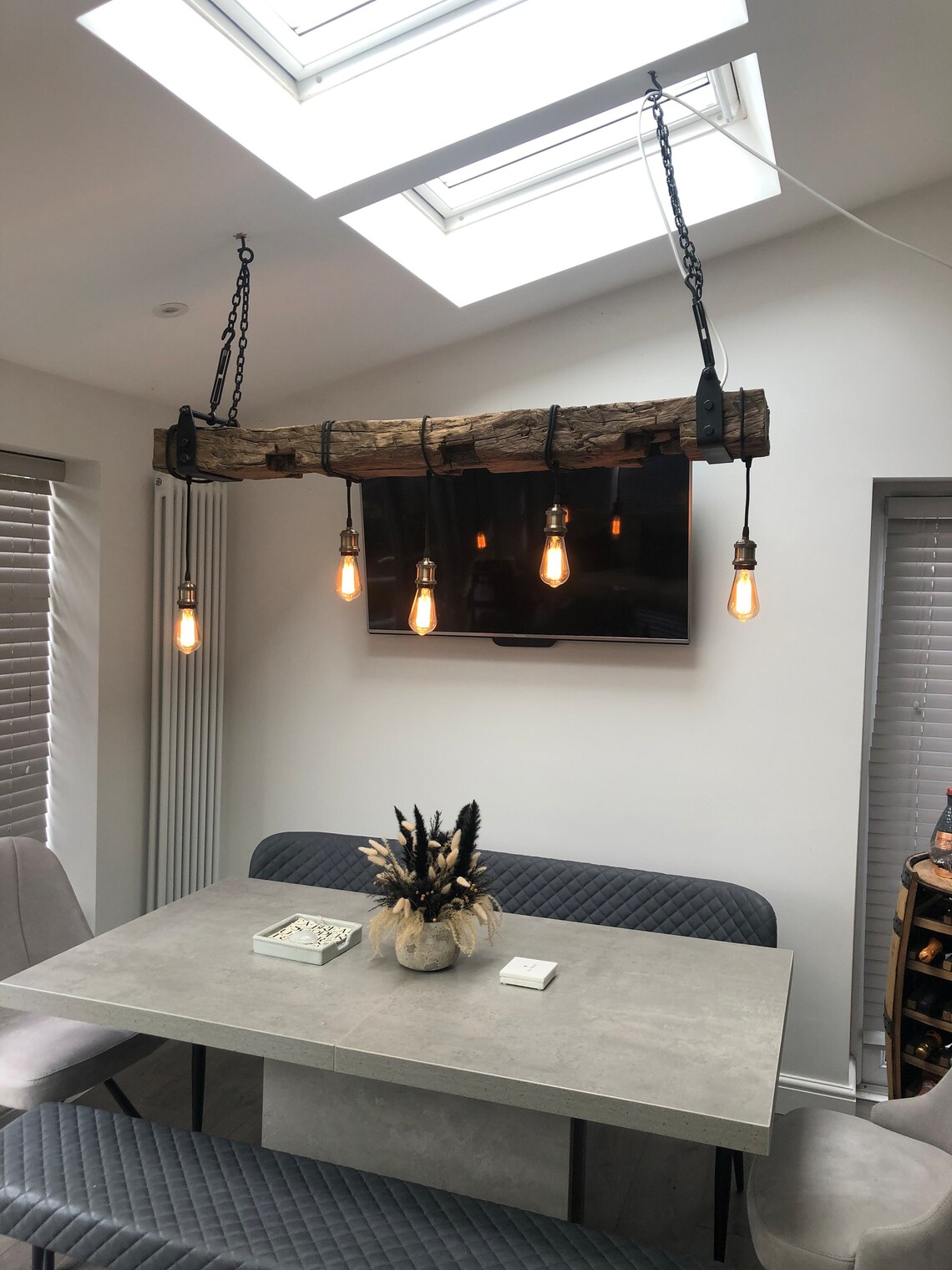 Bespoke 500year Old Oak Beam Light - Etsy
