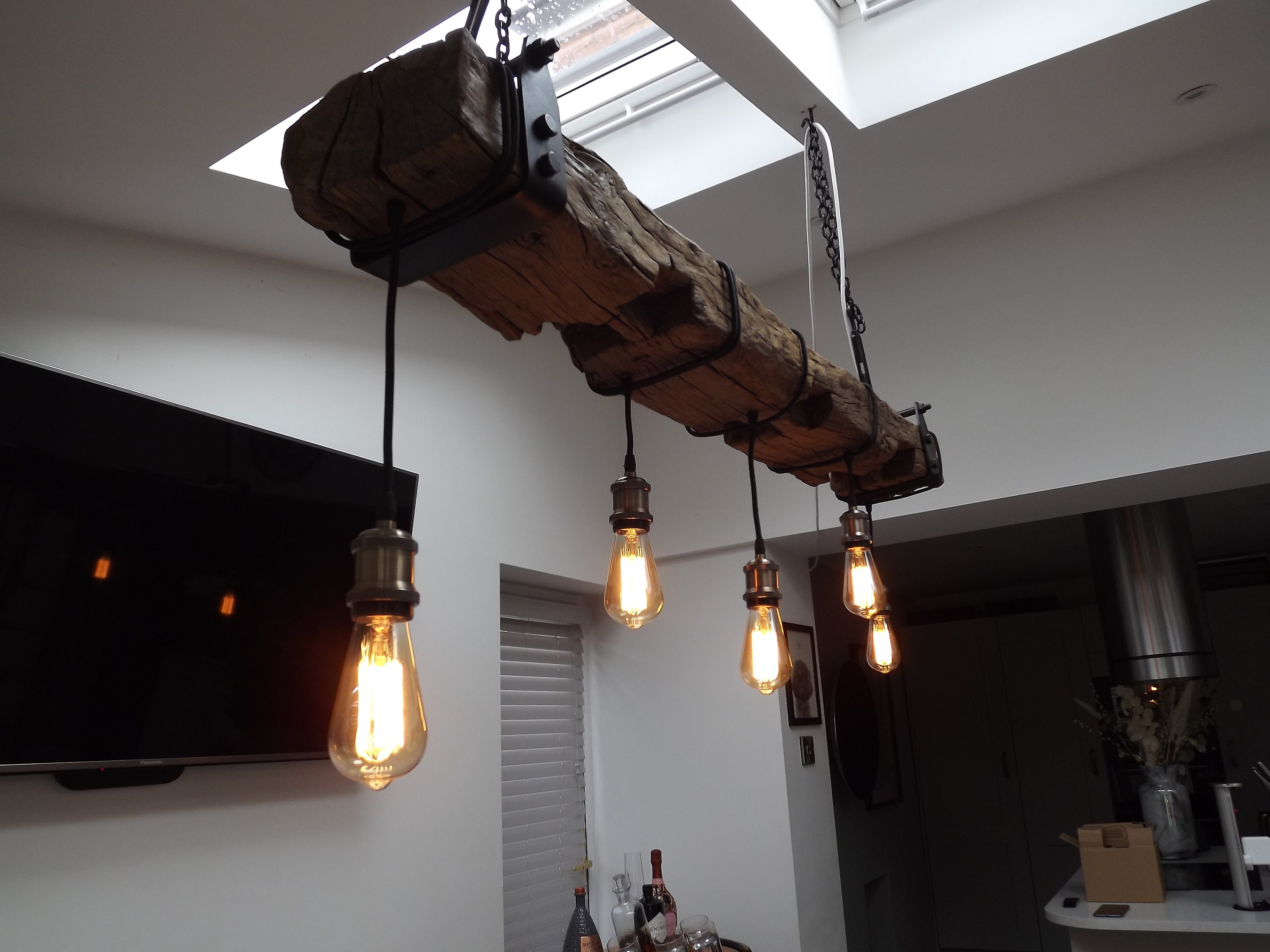 Bespoke 500year Old Oak Beam Light - Etsy