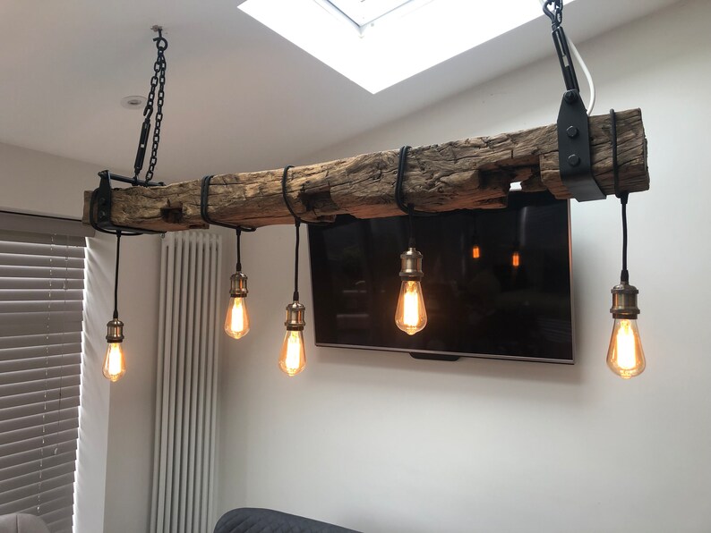 Bespoke 500year Old Oak Beam Light - Etsy