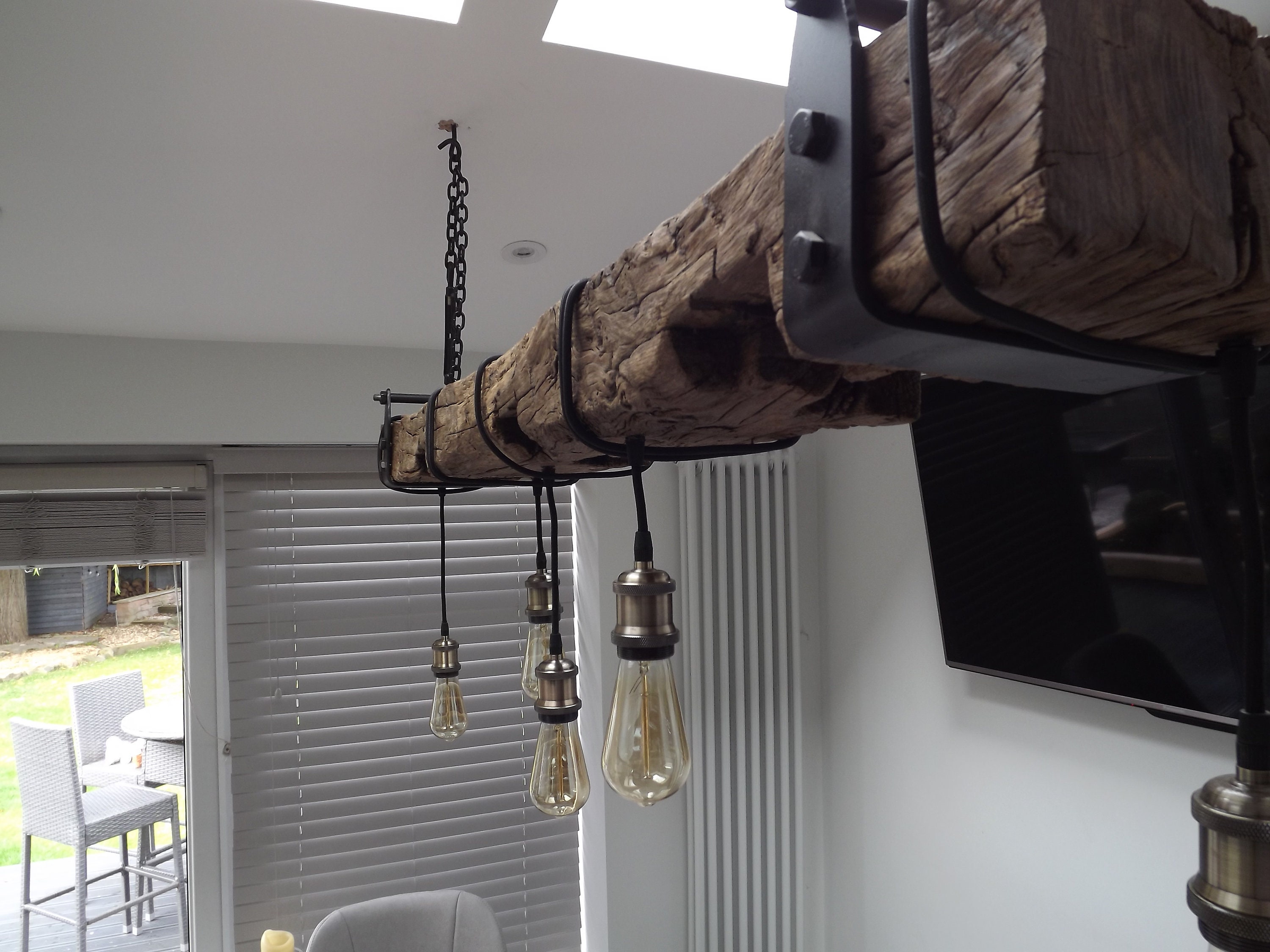 Bespoke 500year Old Oak Beam Light - Etsy