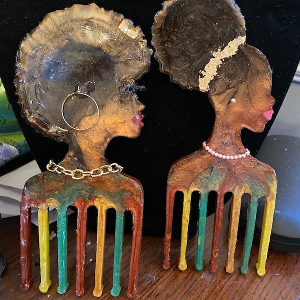 Afro Pick Art - Etsy