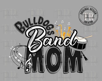 Bulldogs Band SVG Digital Files - Etsy