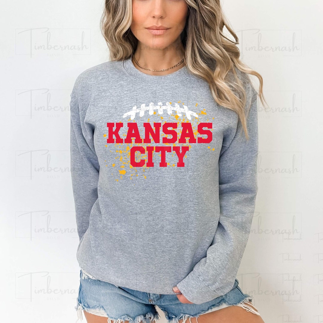 Kansas City Football Sweatshirt, KC Sweatshirt, KC Football Shirt ...