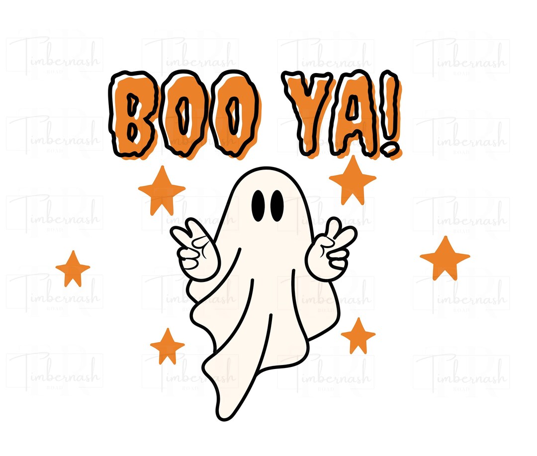 Boo Ya Halloween Ghost PNG Halloween Sublimation Kids - Etsy