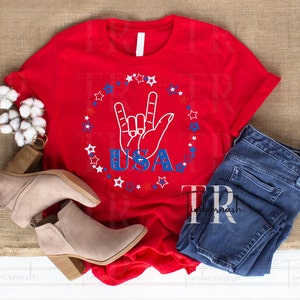 ASL USA PNG, Asl Usa Sublimation Png, Patriotic Asl Usa Png, American ...