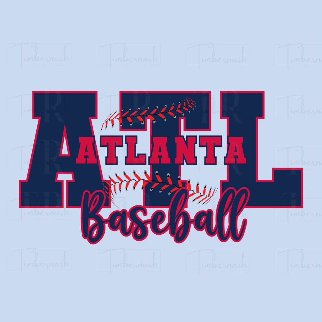 ATL Baseball Png, Atlanta Baseball Png, Atlanta Baseball Sublimation ...