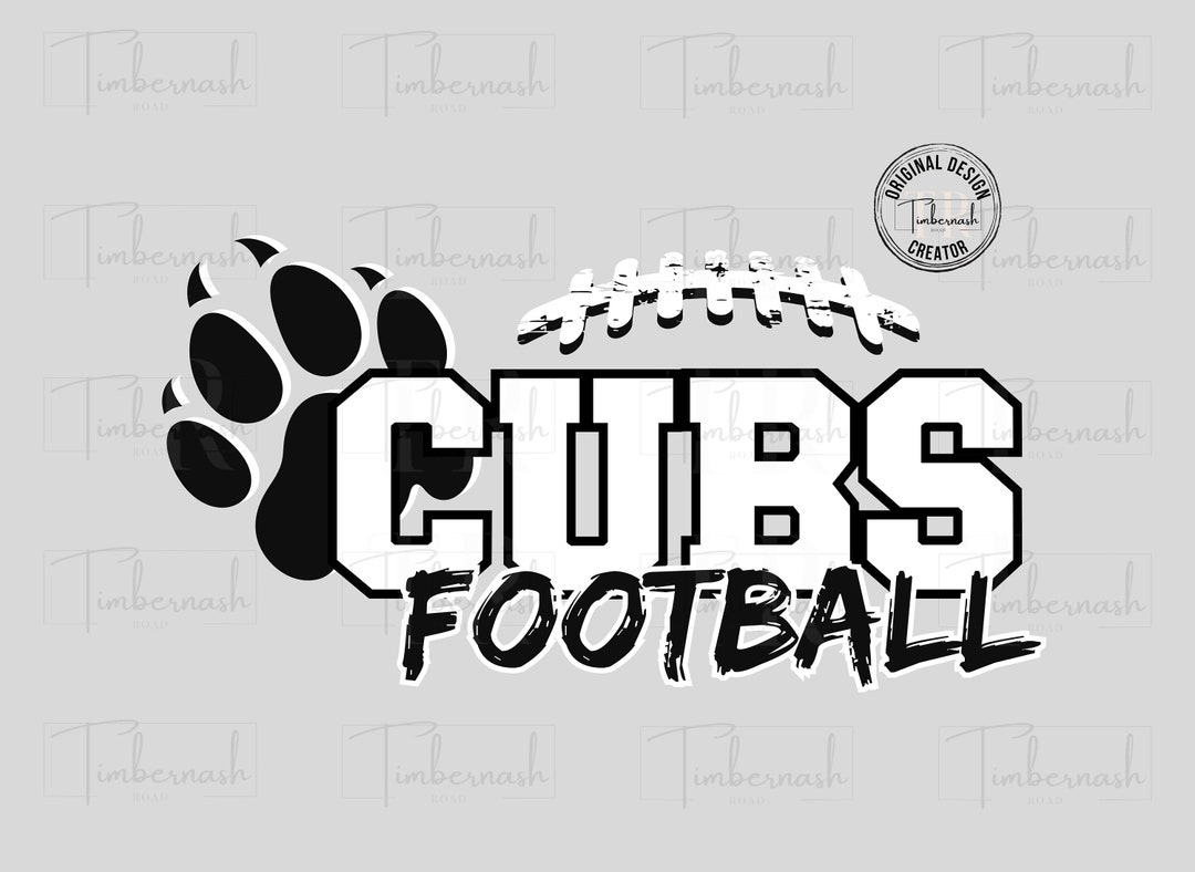 Cubs Football PNG, Cubs Mascot, Cubs Football Sublimation, Cubs PNG ...
