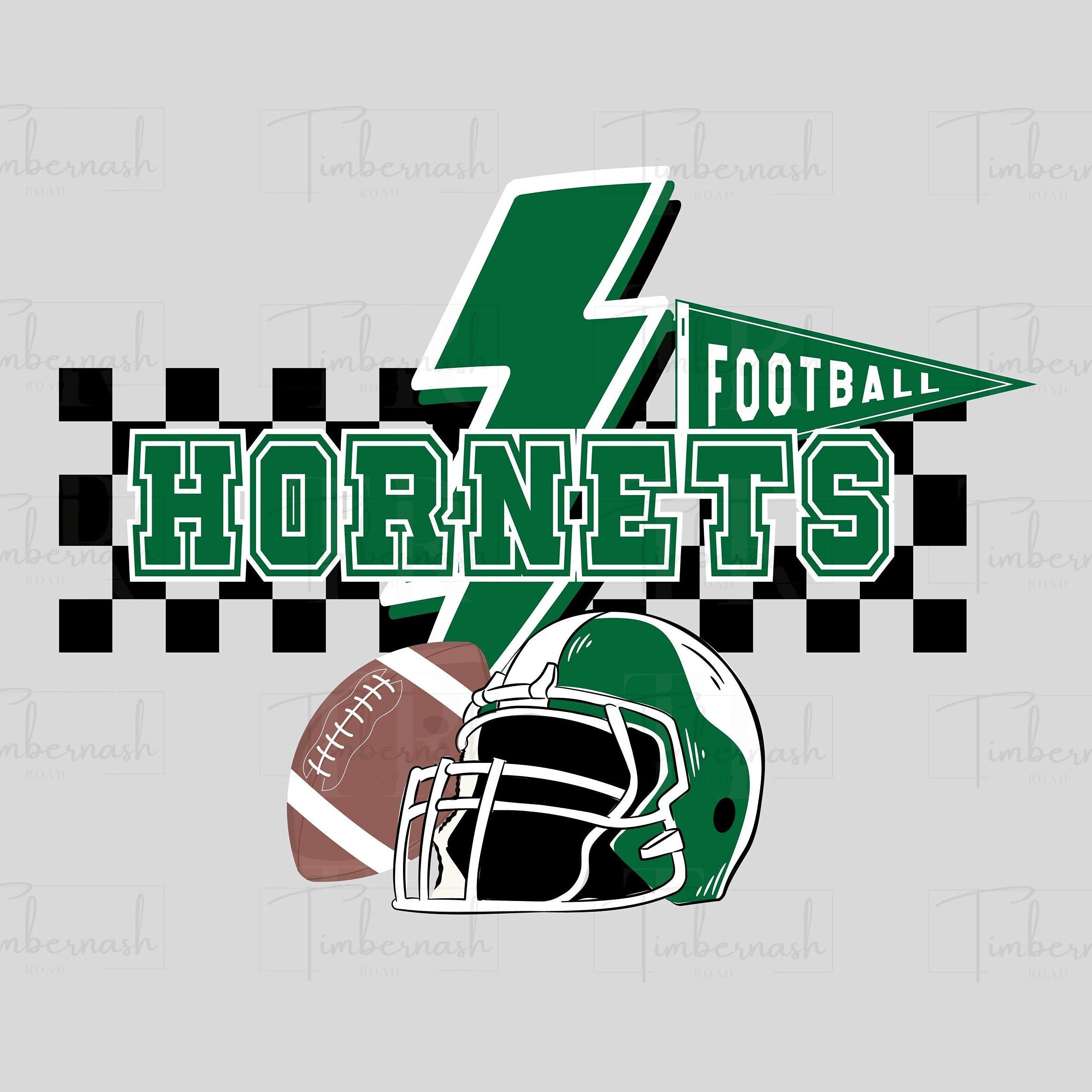 Hornets Football PNG Hornets Football Sublimation Hornets - Etsy
