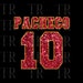 Pacheco 10 Faux Sequin PNG, Isaiah Pacheco PNG, KC Football Png, Sequin ...