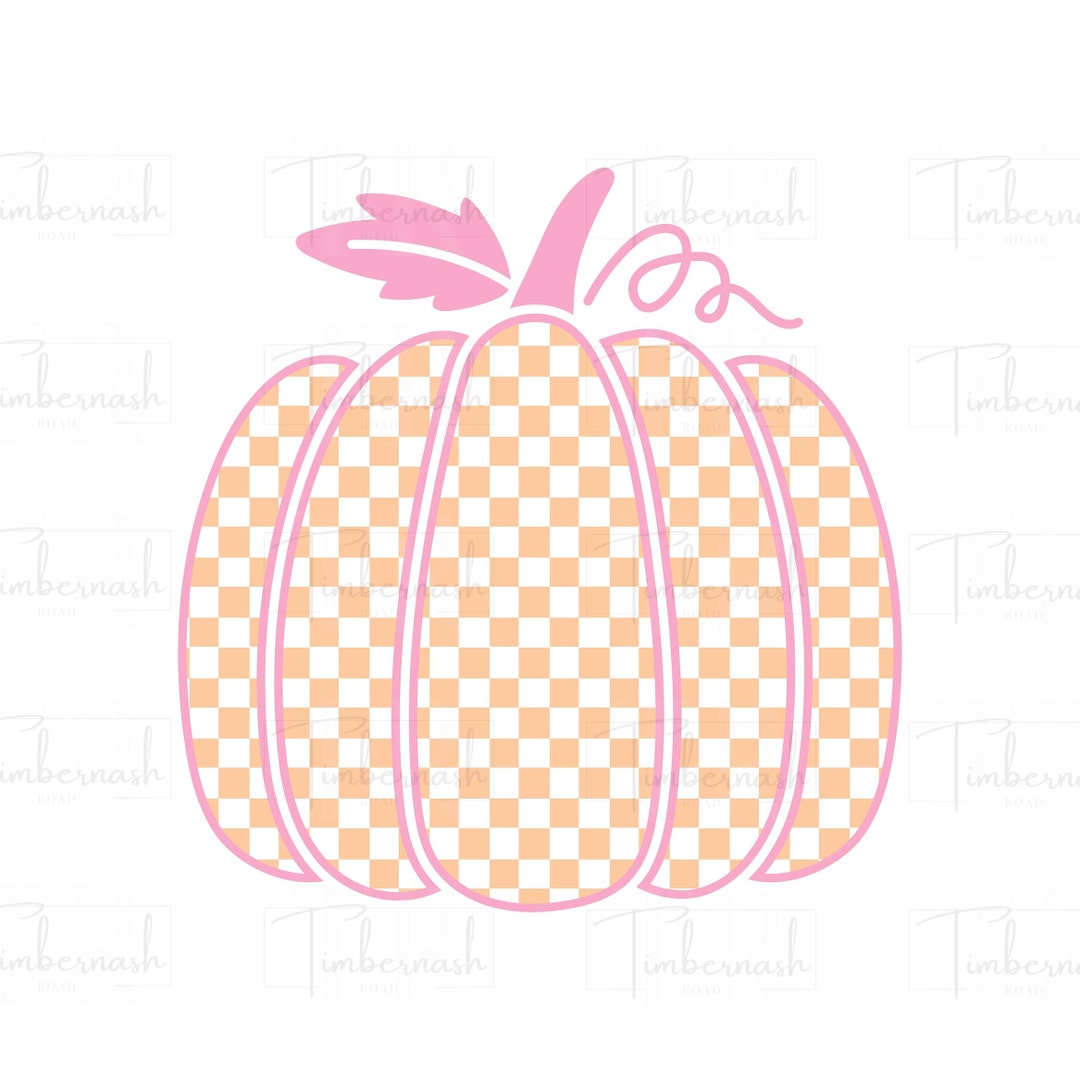 Preppy Pumpkin PNG, Preppy Pumpkin Sublimation, Pink Pumpkin, Retro ...