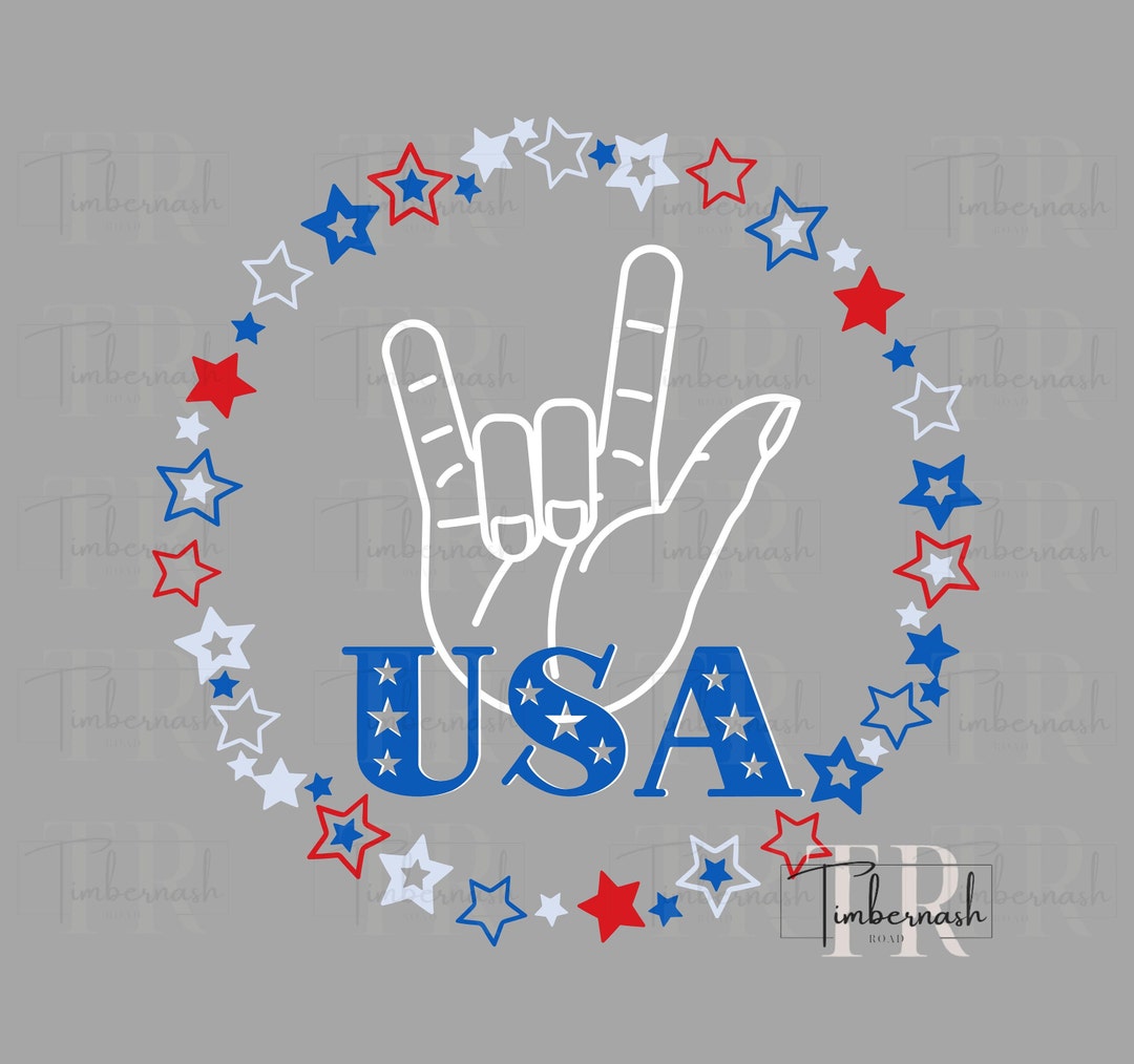 ASL USA PNG, Asl Usa Sublimation Png, Patriotic Asl Usa Png, American ...