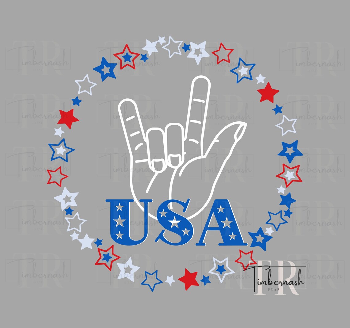 ASL USA PNG Asl Usa Sublimation Png Patriotic Asl Usa Png - Etsy