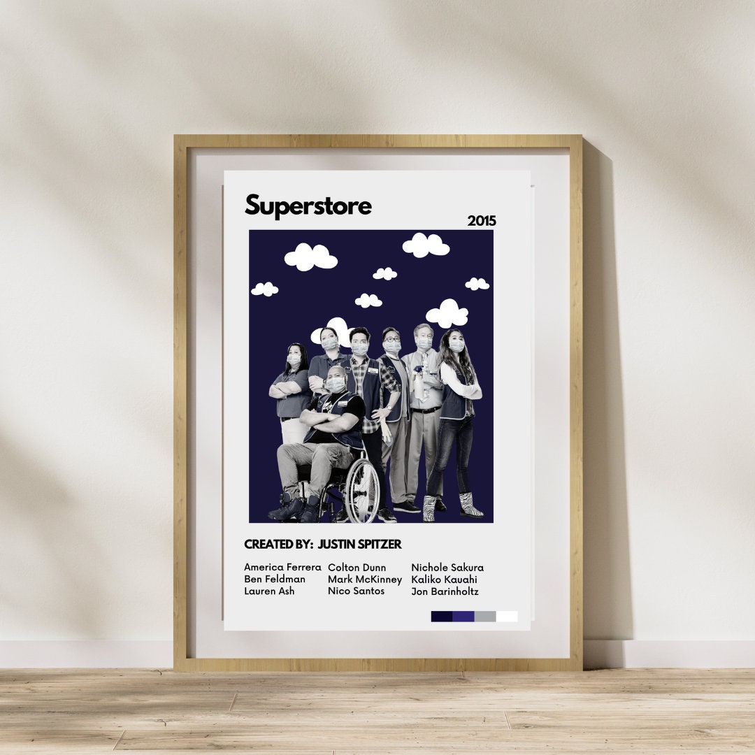 Superstore TV Series Retro Poster - Unique Wall Art Decor 8x10 - Etsy