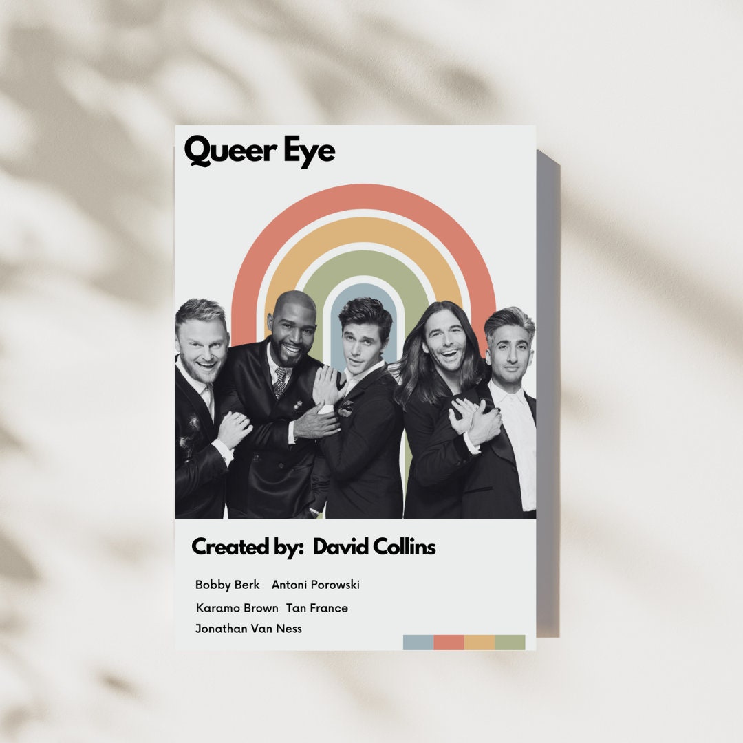 Queer Eye Art Print | LGBTQ+ Makeover Show 8x 10 Wall Decor - Etsy
