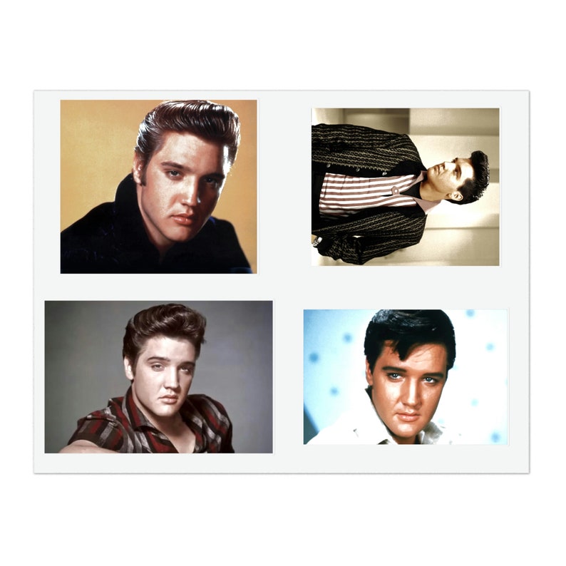 Vintage Elvis Presley Stickers: 1950s King of Rock (4-piece Set) - Etsy