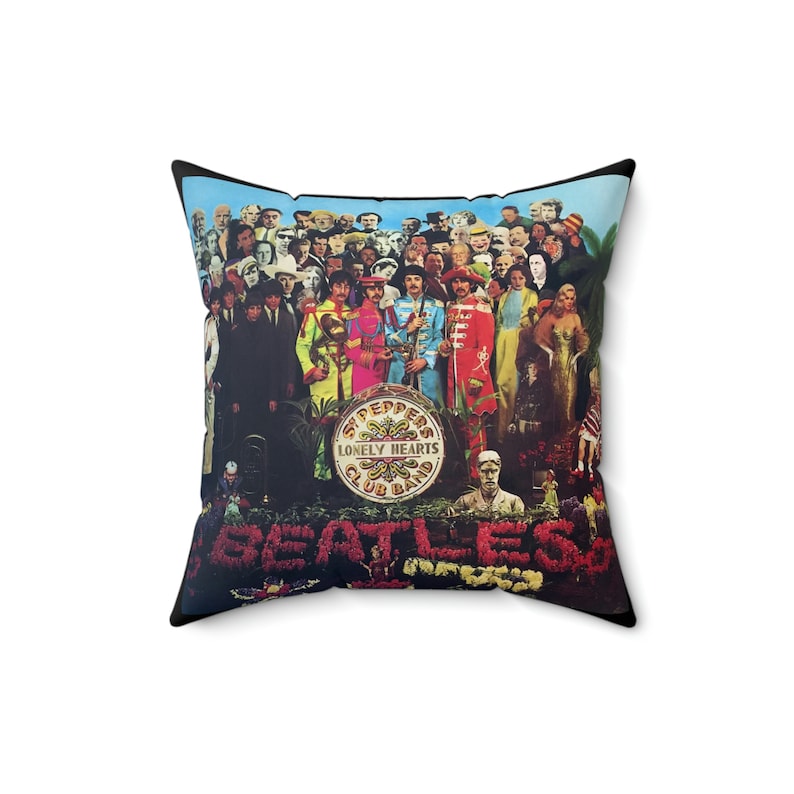The Beatles Sgt Pepper Square Pillow - 4 Sizes - Etsy