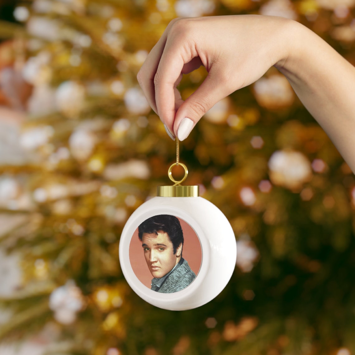 The Elvis Presley in 1955 Ceramic Ornament Will Brighten A Blue ...