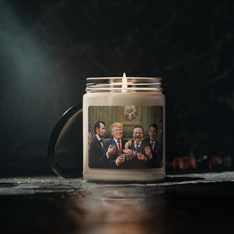 The Five Great American Presidents Scented Candle Features George ...