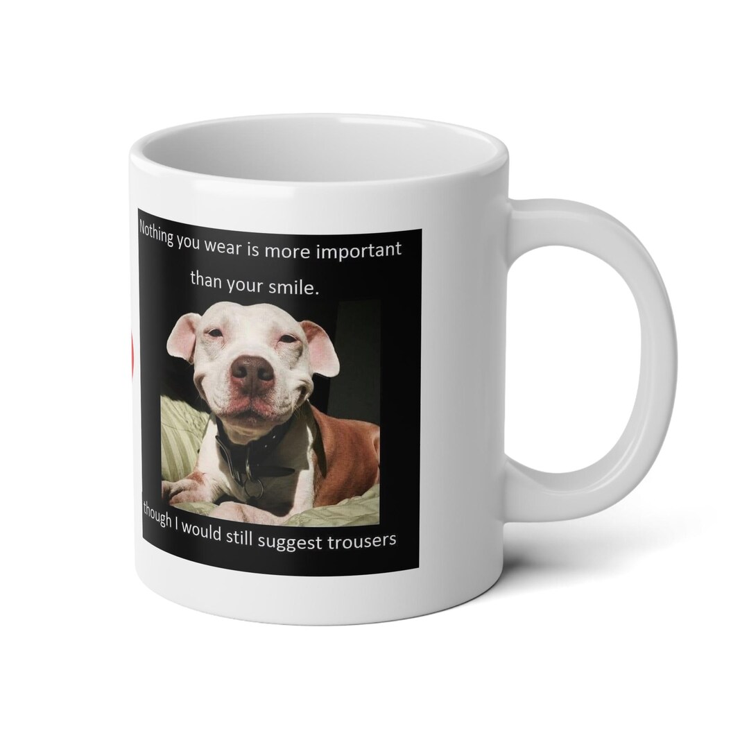 The Dog With the Big Smile Jumbo 20-oz Mug is Pawsitively Adorable - Etsy