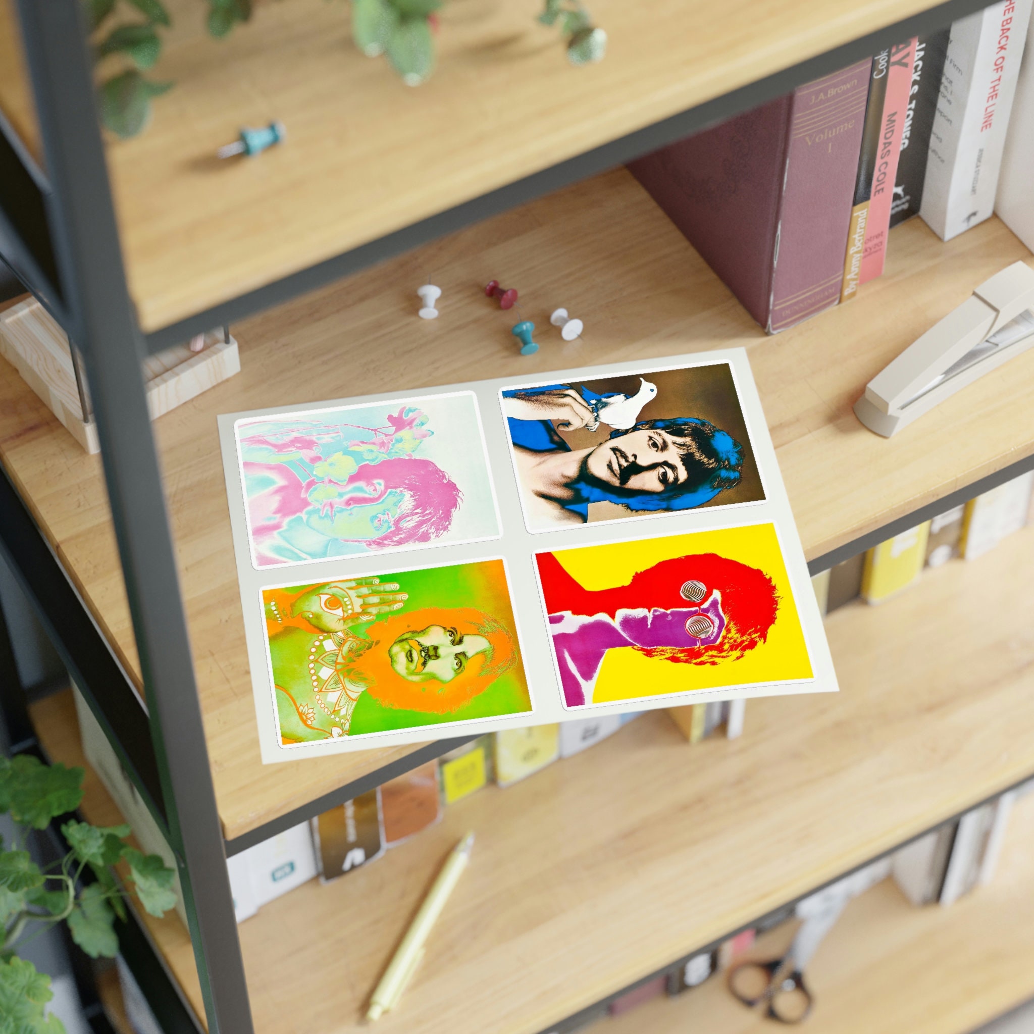 4 Psychedelic Beatles Stickers - in Standard, Transparent and ...