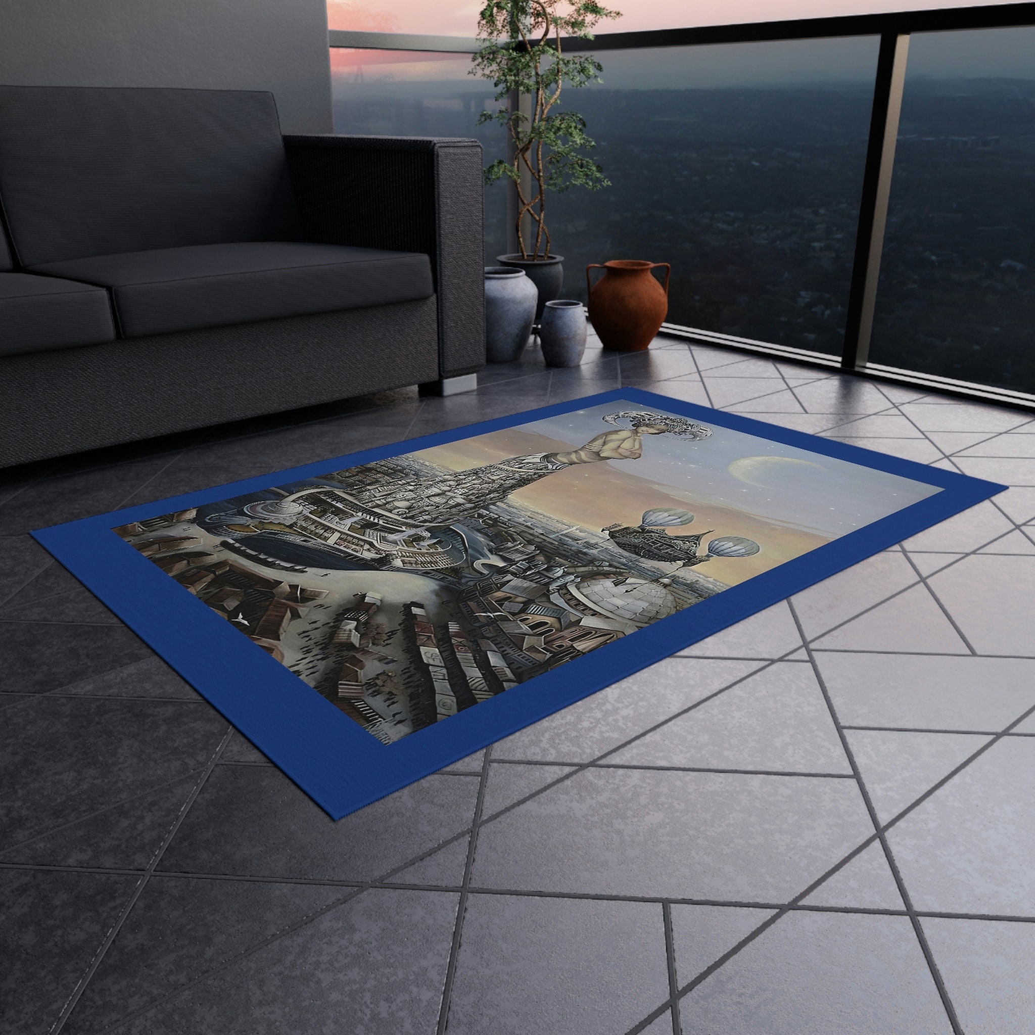 The Goddess of Suburban Growth Outdoor Rug 3 Sizes to Choose From - Etsy