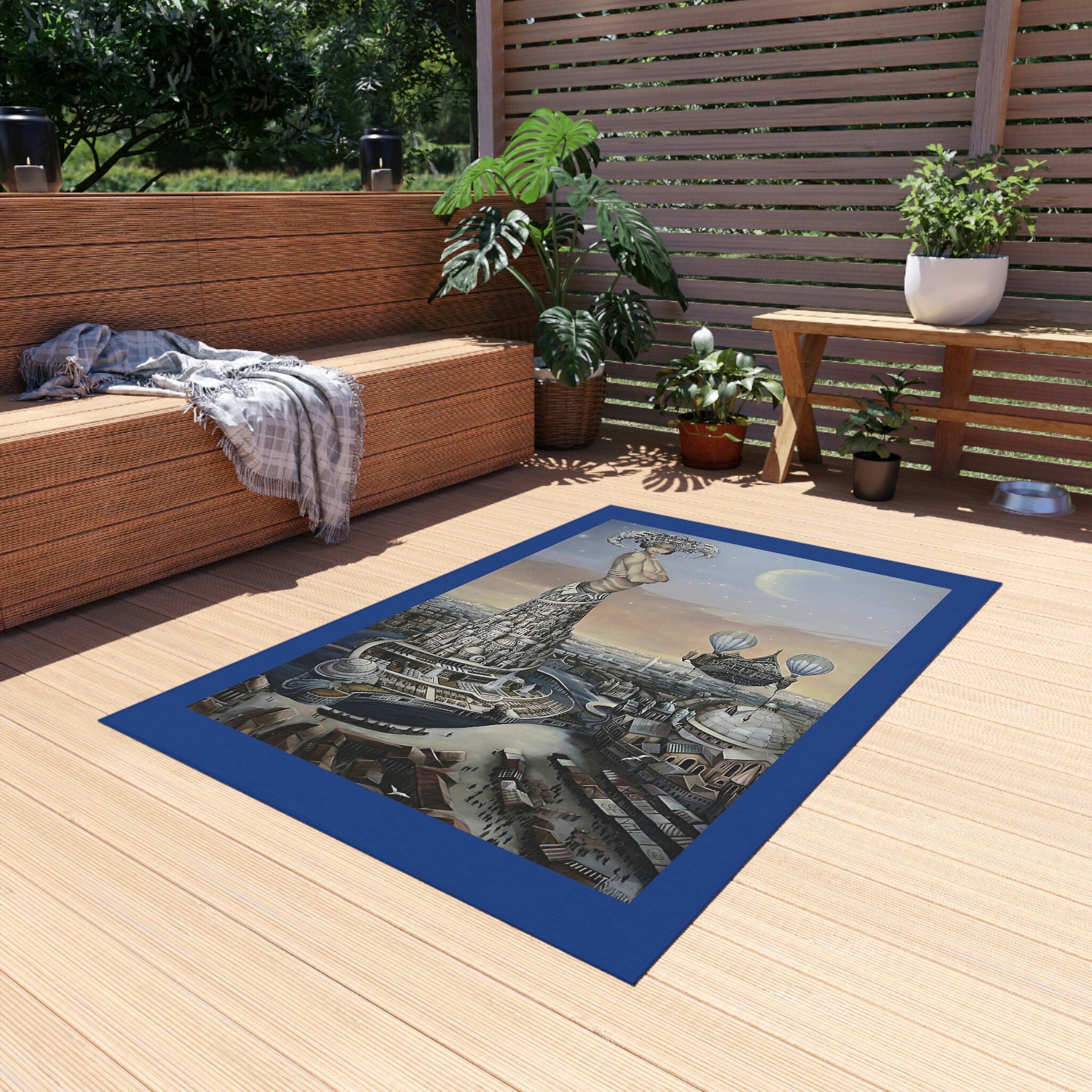 The Goddess of Suburban Growth Outdoor Rug 3 Sizes to Choose From - Etsy