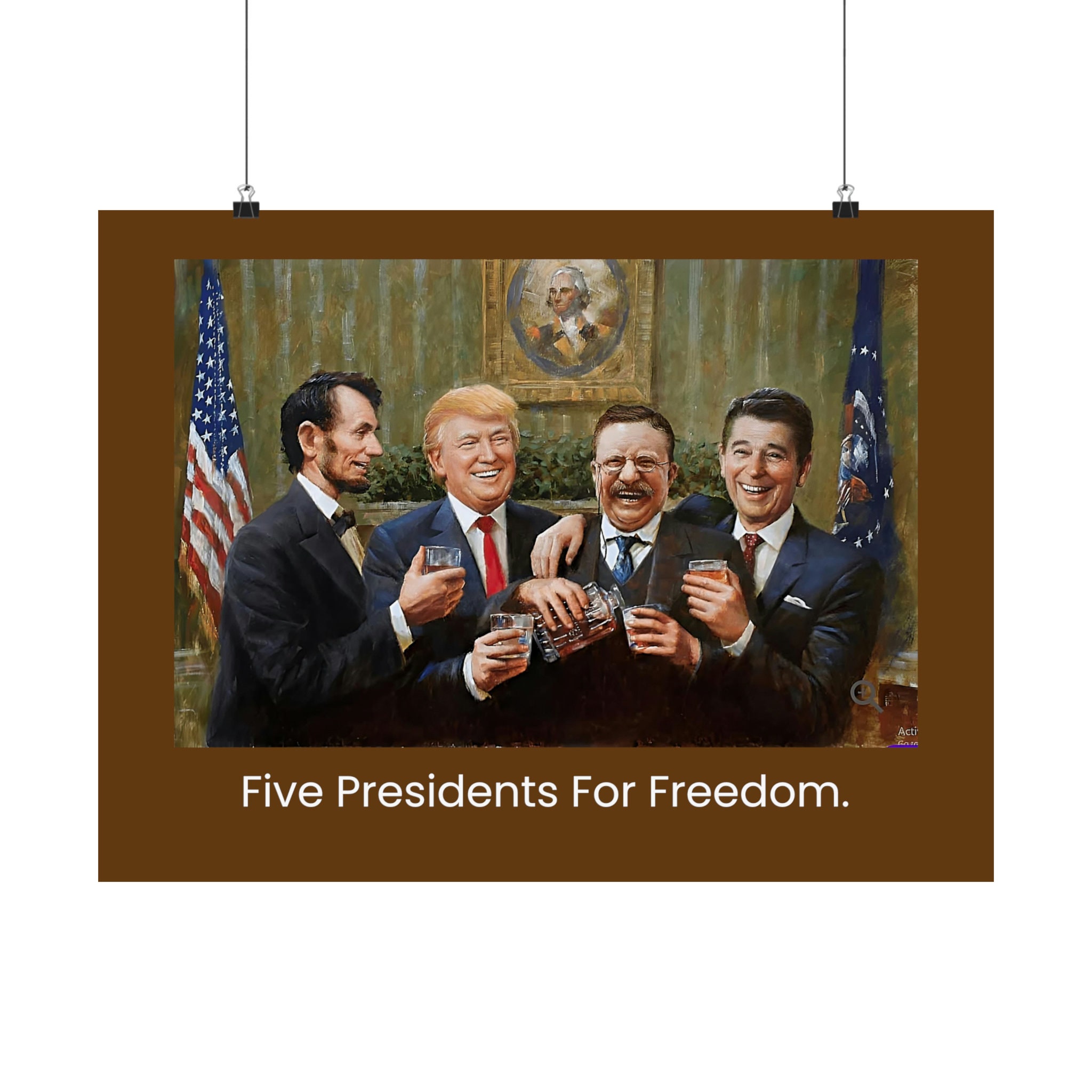 Five Presidents Toasting Poster: American History Print (20x16) - Etsy