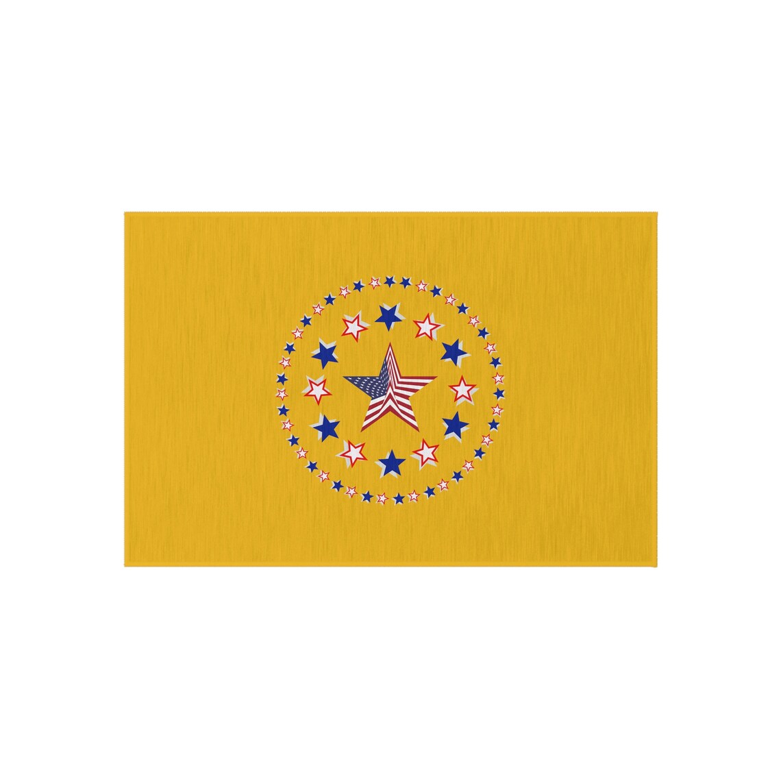 The Stars and Stripes on Yellow Outdoor Rug 3 Sizes to Choose From - Etsy