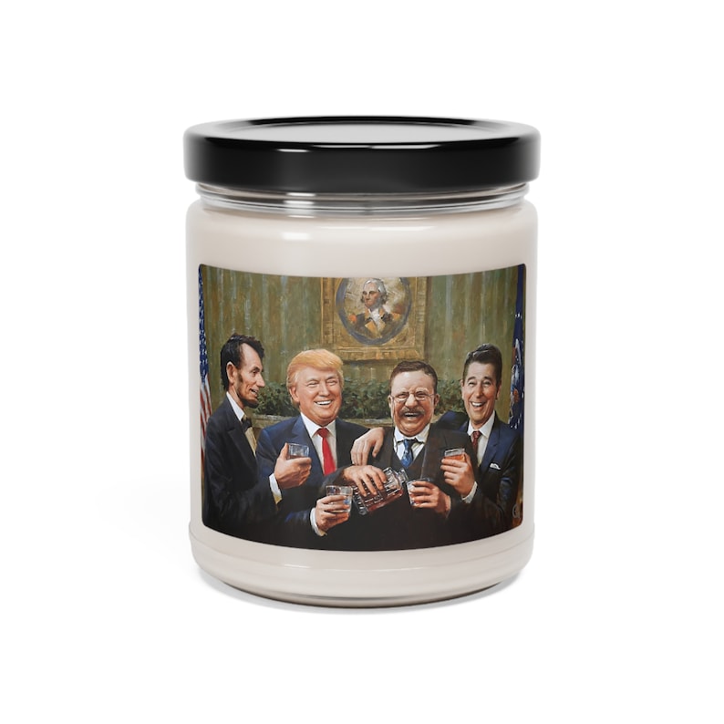 The Five Great American Presidents Scented Candle Features George ...