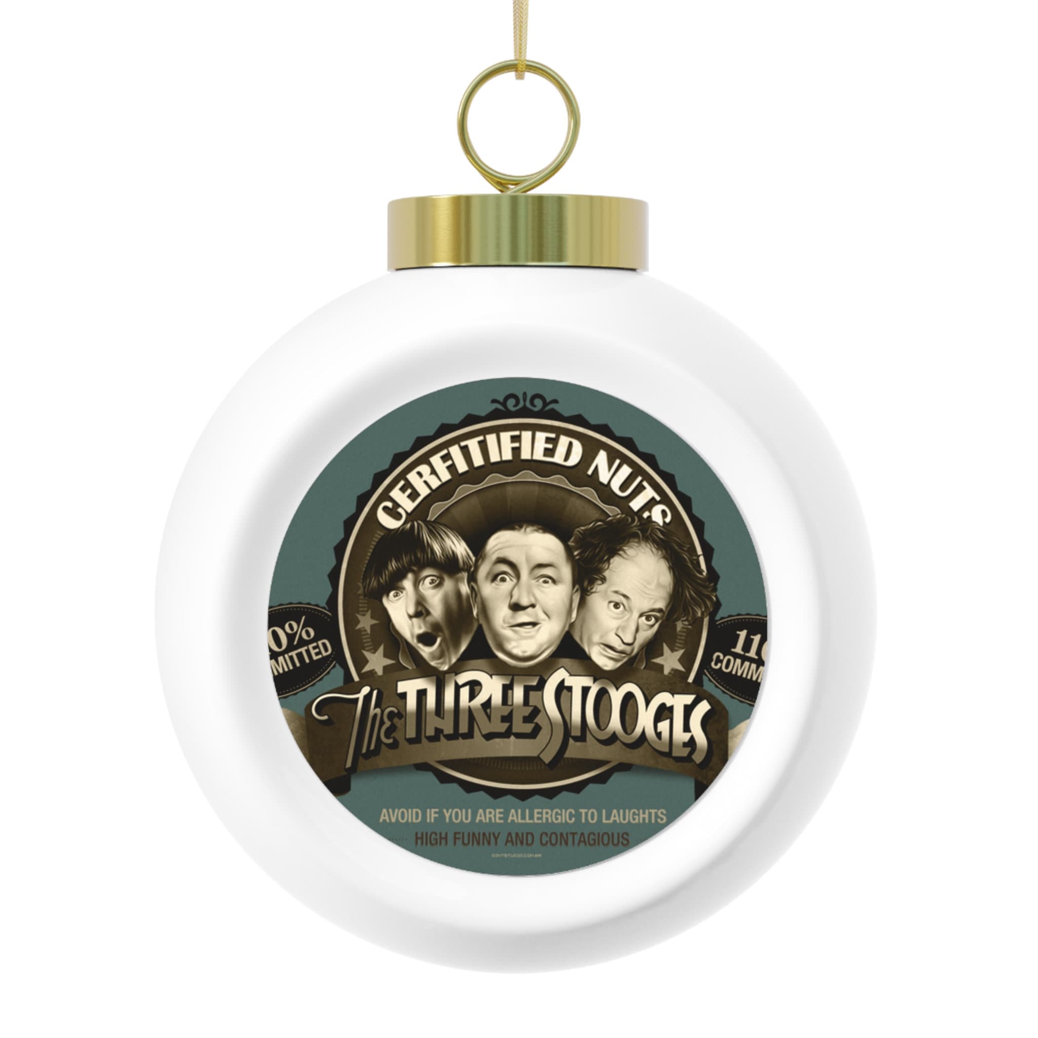 The Three Stooges Christmas Ornament: Ceramic Comedy Decor - Etsy