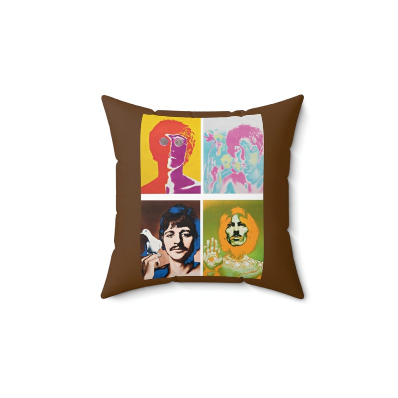 The Psychedelic Beatles Featuring Ringo Starr Square Pillow 4 Sizes ...