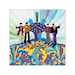 The Beatles With A Happy Blue Meanie Jumbo Vinyl Sticker is Groovy and ...