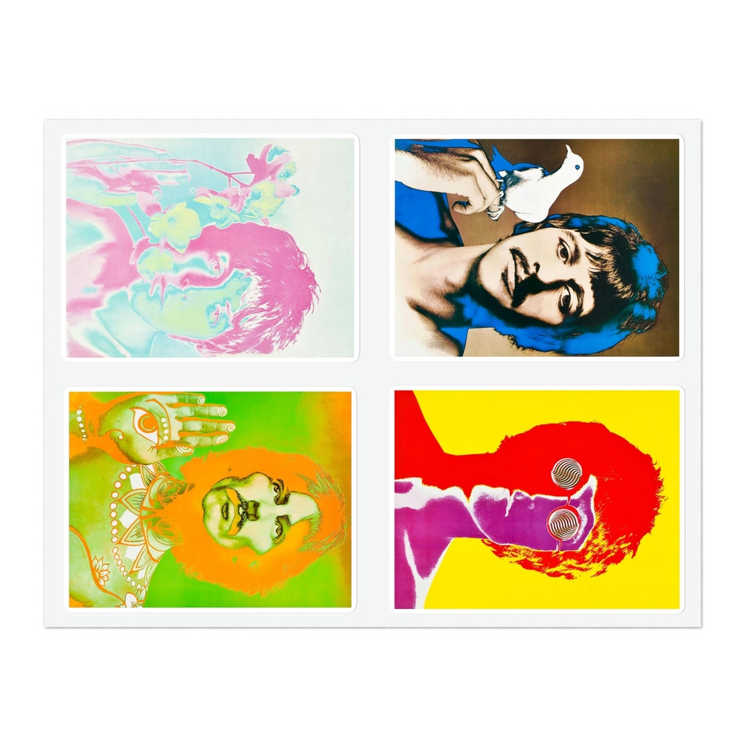 4 Psychedelic Beatles Stickers - in Standard, Transparent and ...