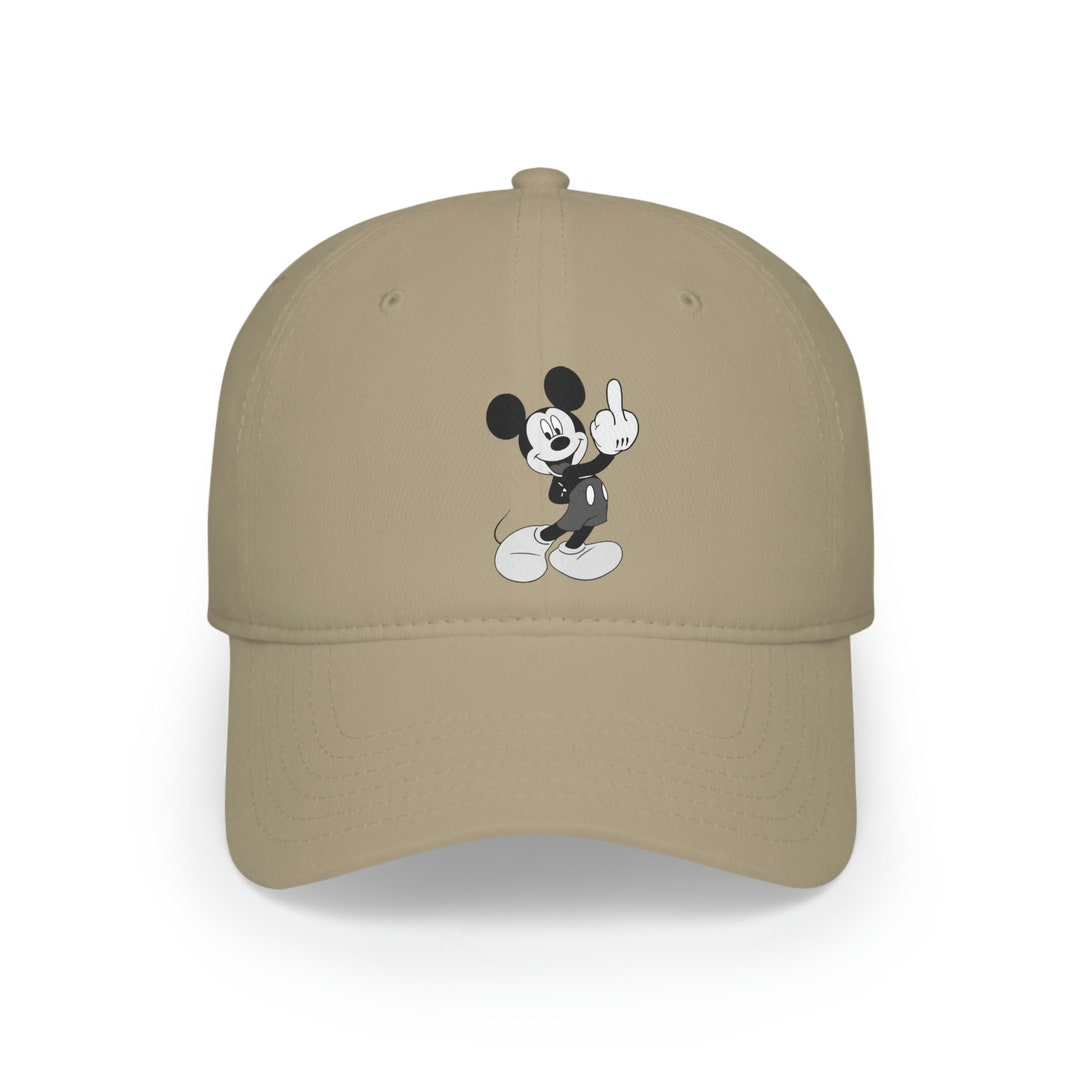 Flipped-off Mickey Mouse Baseball Cap: Humorous Cotton Twill Design - Etsy