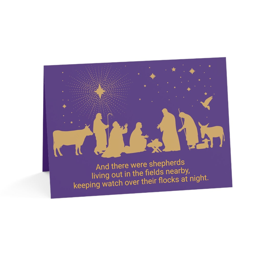 The Nativity of Jesus Greeting Cards Keeps the Focus on the - Etsy