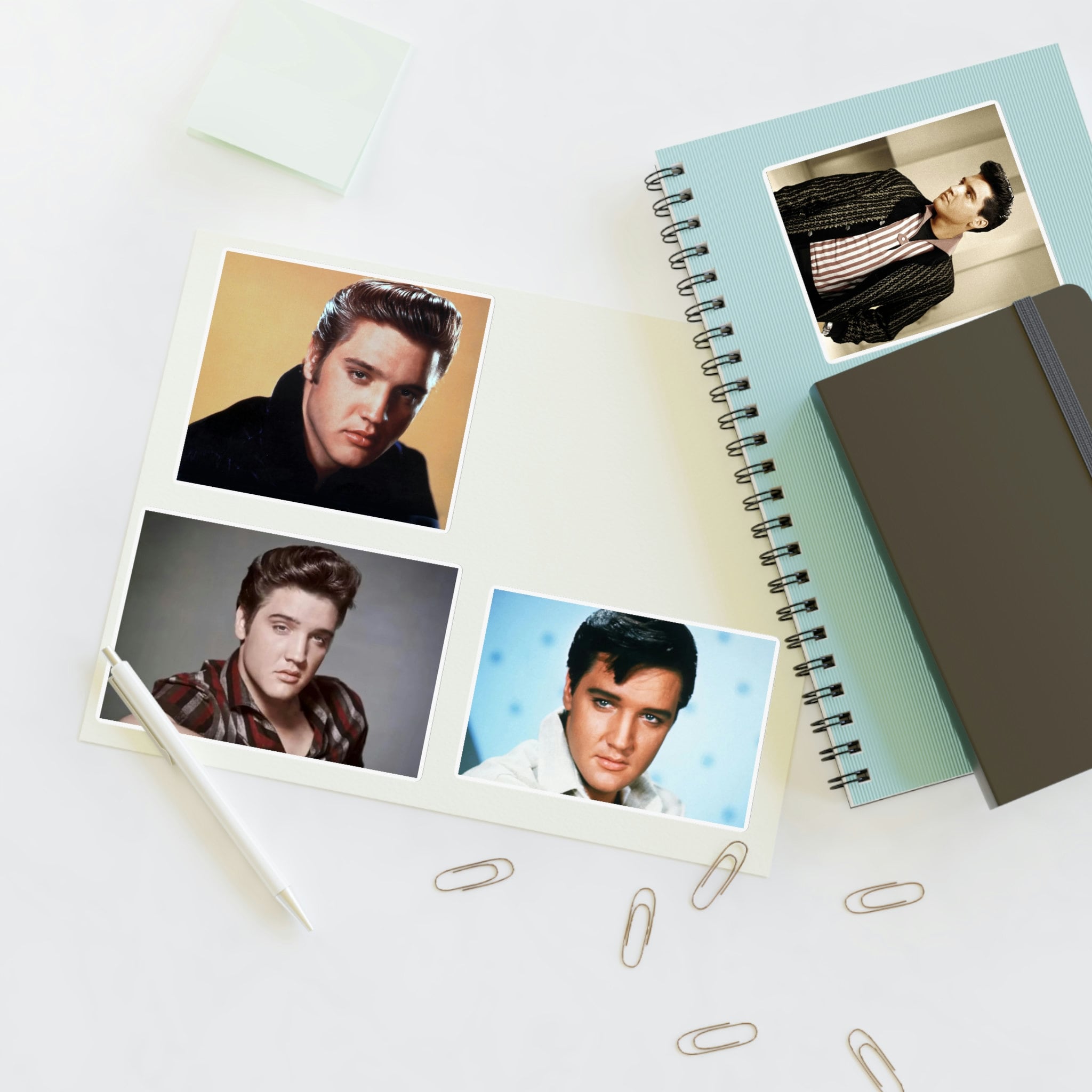 Vintage Elvis Presley Stickers: 1950s King of Rock (4-piece Set) - Etsy