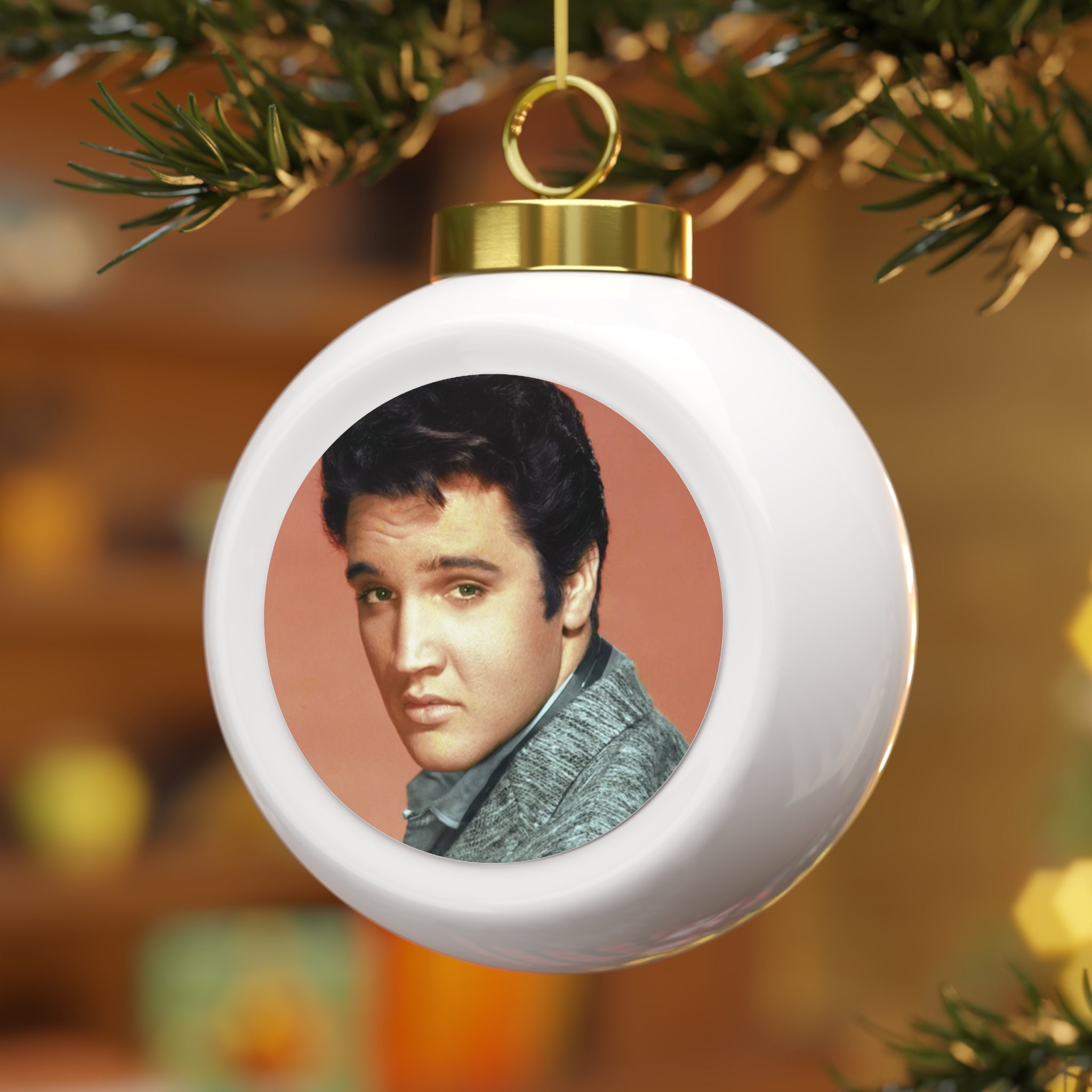 The Elvis Presley in 1955 Ceramic Ornament Will Brighten A Blue ...