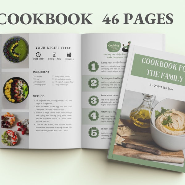 Recipe Book Template - Etsy