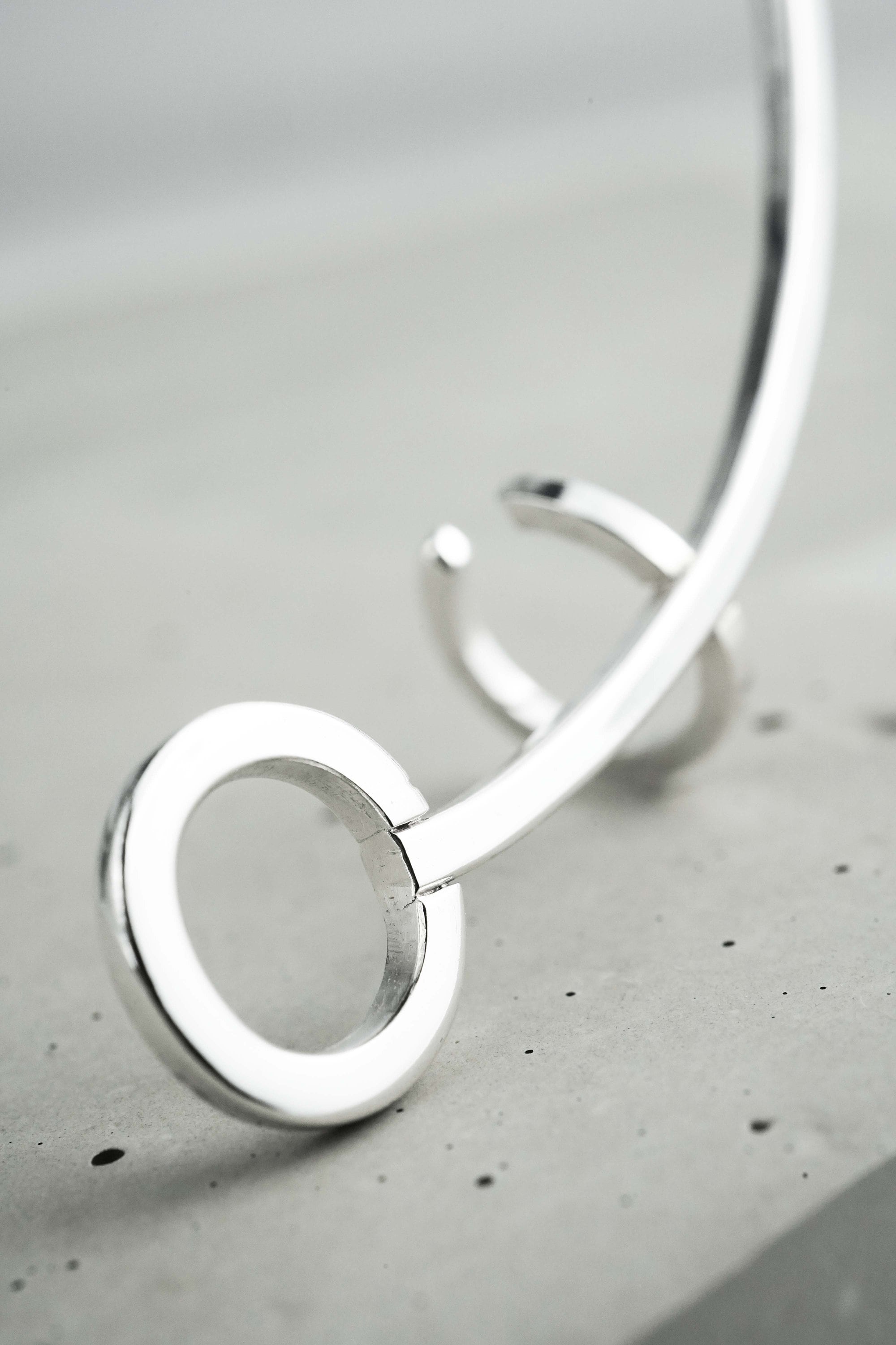 Round Minimalist Silver Earcuff | No Piercing Cuff | Sterling Silver ...