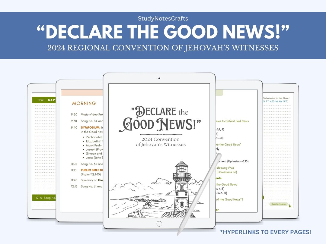 2024 Regional Convention Digital Notebook JW Declare the Good News ...