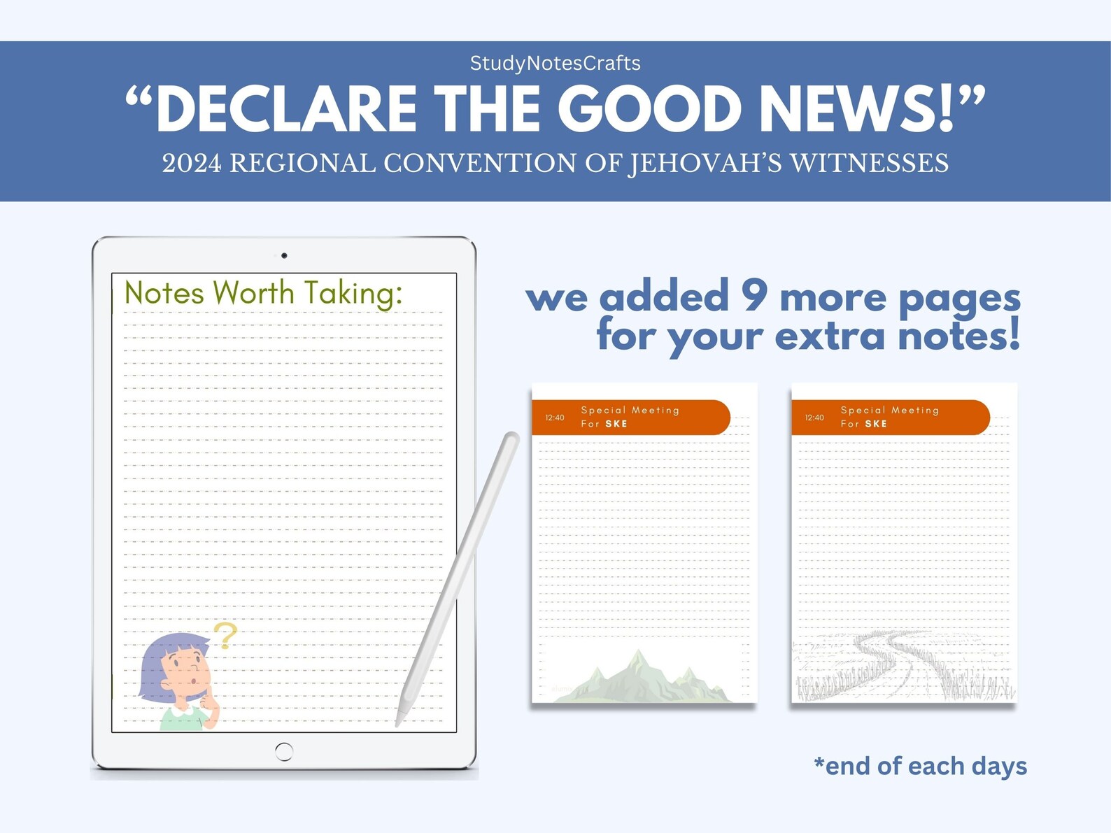 Notebook JW Regional Convention 2024 Declare the Good News Printable ...